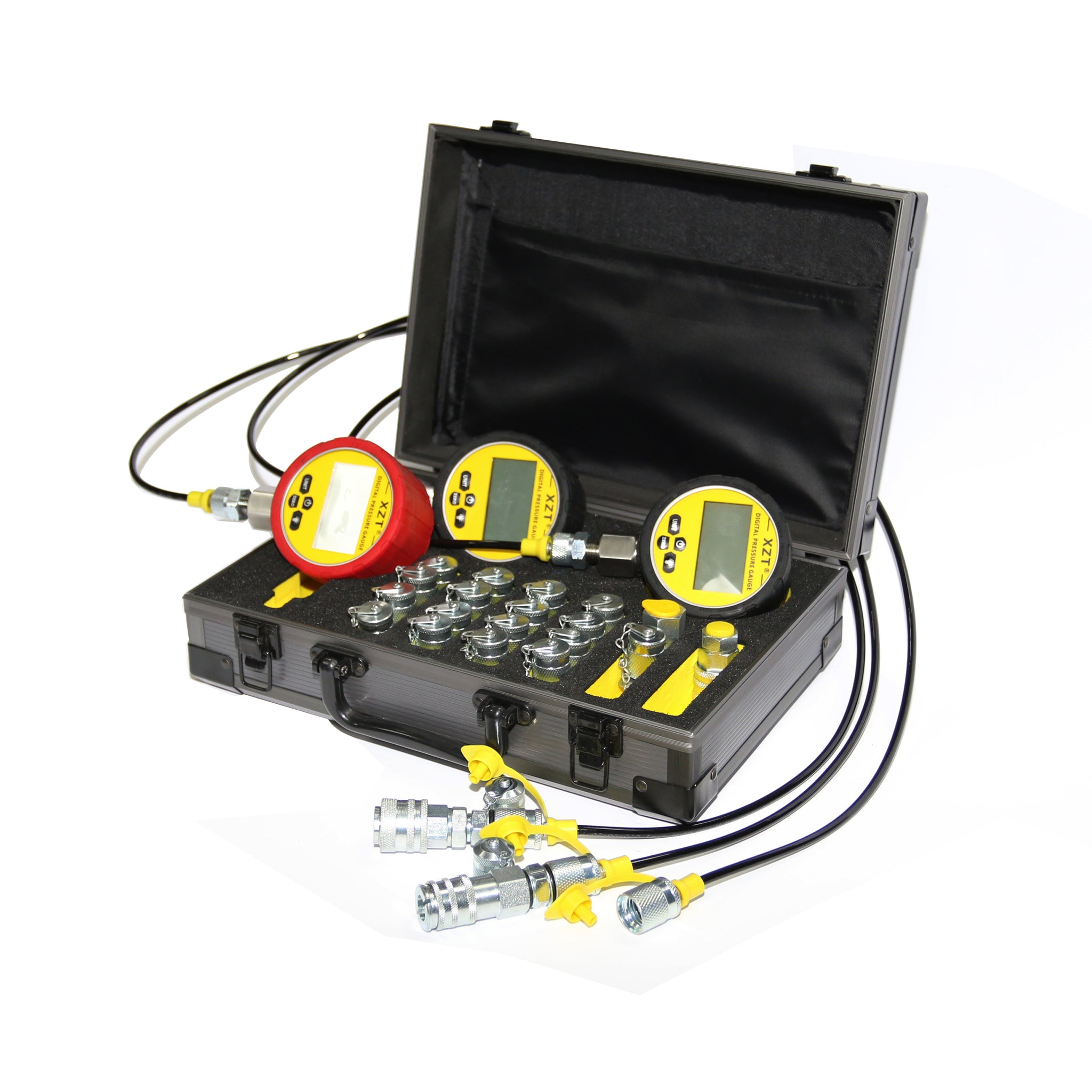 XZT 70P Digital Hydraulic Pressure Test,Pressure gauges Set, Mini Hydr ...