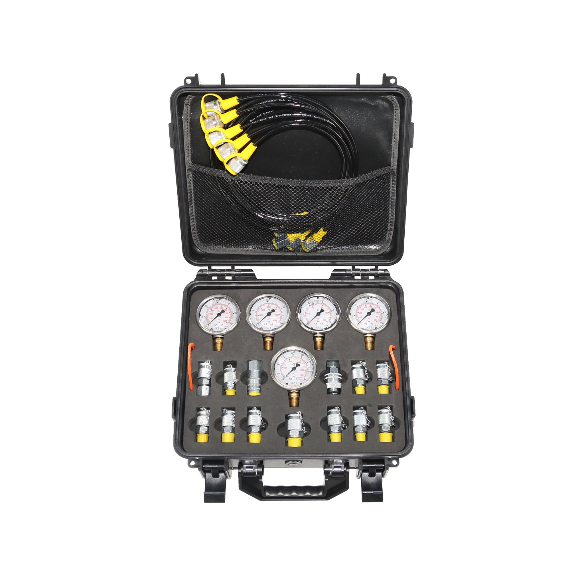 XZT 60K Digital Hydraulic Pressure Test Coupling Kit,Pressure Gauge,Te ...